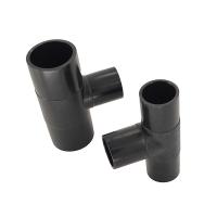 China HDPE Pipe Fittings Hot Melt Tee Reducer for Sprinkler Irrigation System DN20-DN1600 for sale