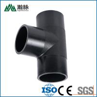 China HDPE Pipe Fittings Hot Fusion Tee for Water Supply and Drainage DN20-DN1600 PN6-PN20 for sale