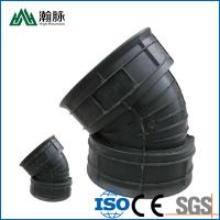 China HDPE Pipe Fittings Large Diameter Elbow Sylphon Bellows 20mm to 1600mm OD for sale