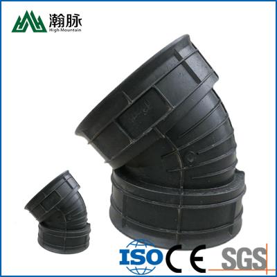 China HDPE Pipe Fittings Large Diameter Elbow Sylphon Bellows 20mm to 1600mm OD for sale