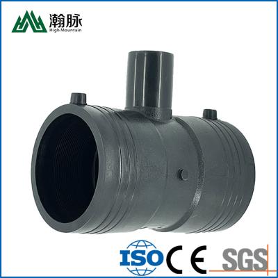 China Hdpe Pipe Fittings Black Hdpe Plastic Steel Wire Skeleton Reducing Tee for sale