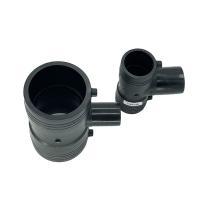 China Hdpe Pipe Fittings Black Hdpe Plastic Steel Wire Skeleton Reducing Tee for sale