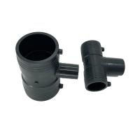 China Hdpe Pipe Fittings Black Hdpe Plastic Steel Wire Skeleton Reducing Tee for sale