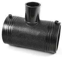 China Hdpe Pipe Fittings Electrofusion Reducing Tee Pe Tap Water Supply Pipe Joint for sale