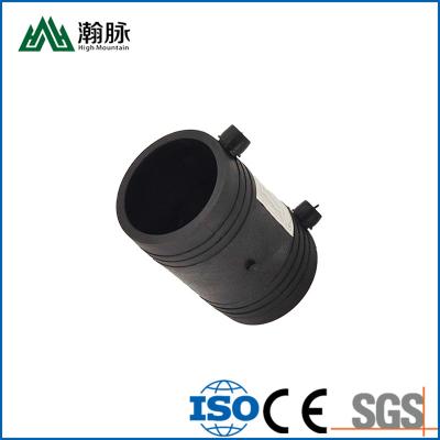 China HDPE Electrofusion Sleeve Straight Through Pipe Fittings Joint DN20-DN1600 SDR 9-26 for sale