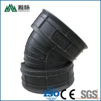 China HDPE Double Wall Corrugated Pipe Fittings 90 Degree Elbow Joint DN20-DN1600 for sale