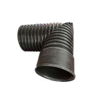 China HDPE Double Wall Bellows Drain Pipe Fittings Welded Elbow Inspection Well Joints DN110-DN1600 for sale