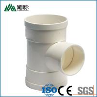 China 3 Way PVC Drainage Pipe Fittings White Tee Elbow Plumbing for sale