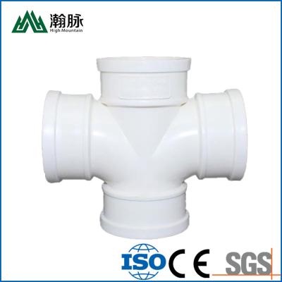China PVC 90 Degree Grooved Pipe Elbow Fitting DN20-DN630 for Water Supply Drainage for sale