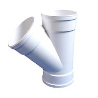 China PVC Drainage Pipe Elbow Coupling Fittings 2.0MPa Skew Tee for Water Supply for sale