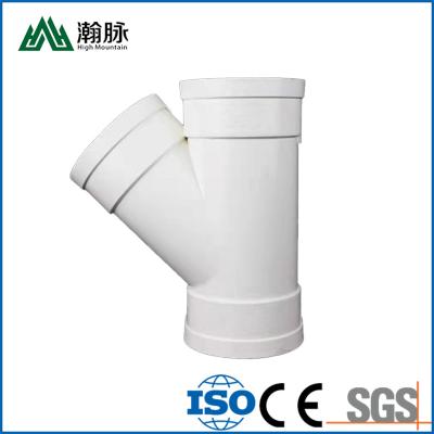 China PVC Drainage Pipe Elbow Coupling Fittings 2.0MPa Skew Tee for Water Supply for sale