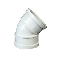 China 45 Degree PVC Drainage Pipe Fittings Elbow Quick Connector for sale