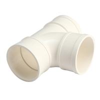 China PVC Municipal Drainage Pipe Fittings Tee 50mm to 160mm Plastic Sewage Fittings for sale