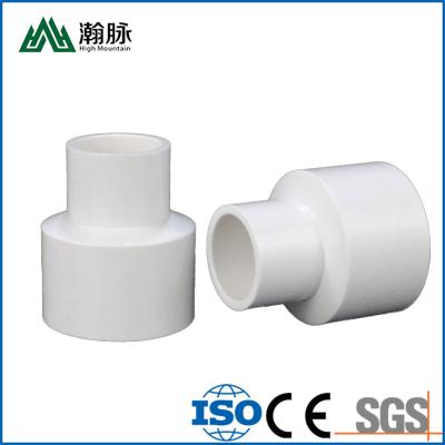 China Plastic PVC Drainage Pipe Fittings Head Accessories Reducer Joint Corrosion Resistance for sale