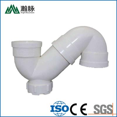 China Water Trap PVC Drainage Pipe Deodorant Elbow Without Mouth P-Type Down for sale