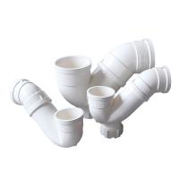China Water Trap PVC Drainage Pipe Deodorant Elbow Without Mouth P-Type Down for sale