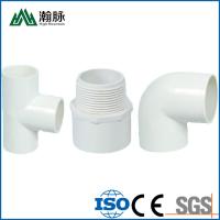 China Multi Specification Elbow PVC Drainage Pipe Fittings White Gray Blue Plastic Joint for sale