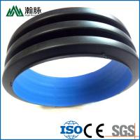 China Customized HDPE Double Wall Corrugated Drainage Pipe OD 110mm PN1.0MPa Anti Aging for sale