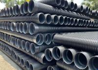 China Customized HDPE Double Wall Corrugated Drainage Pipe OD 110mm PN1.0MPa Anti Aging for sale