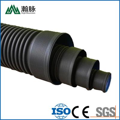 China HDPE Double Wall Corrugated Pipe Drainage Systems OD 20-1600mm PN0.6-2.0MPa for sale