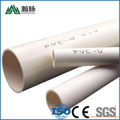 China 6 Inch 24 Inch PVC U Water Pipe Plastic Drainage Alkali Resistance 50 Year Service Life for sale