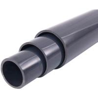 China 6 Inch 24 Inch PVC U Water Pipe Plastic Drainage Alkali Resistance 50 Year Service Life for sale
