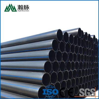 China Black HDPE Water Supply Pipe 160mm PN10 for Farm Irrigation Hot Melt Connection for sale