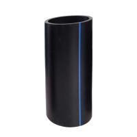 China Black HDPE Water Supply Pipe 160mm PN10 for Farm Irrigation Hot Melt Connection for sale