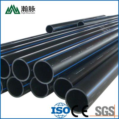 China Black Color HDPE Water Supply Pipe ISO9001 PE100 DN160mm for sale