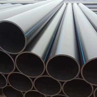 China 6 Inch Hdpe Water Supply Pipe Black Plastic Pe100 90mm Pe for sale