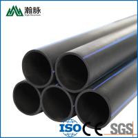 China 160mm Hdpe Water Supply Pipes Black Pe100 Sdr 17 Plastic Customized for sale