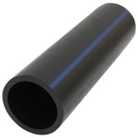 China 160mm Hdpe Water Supply Pipes Black Pe100 Sdr 17 Plastic Customized for sale