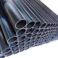 China Raw Material Hdpe Water Supply Pipe Drainage And Sewage Black  PE100 for sale