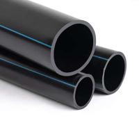 China ISO9001 HDPE Water Supply Plastic Sewage Pipe Black High Density Polyethylene for sale