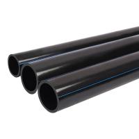 China Black HDPE Water Supply Pipe 20mm for Drainage Sewage and Industrial Wastewater Discharge for sale