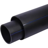 China HDPE Water Supply Pipe 300mm OD SDR17 PN10 Black PE Pipe for Drainage for sale
