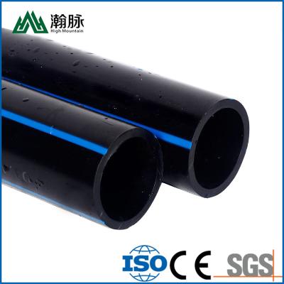 China PE100 HDPE Water Supply Pipe 75mm to 1600mm Custom Sizes SDR 11 PN16 for sale