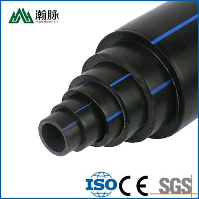 China HDPE Irrigation Discharge Pipe Agricultural Water Supply 80mm to 1200mm Black Water Pipe for sale