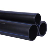 China PE100 HDPE Water Supply Pipe PN8 with Blue Stripe for Irrigation 20mm-1600mm OD for sale