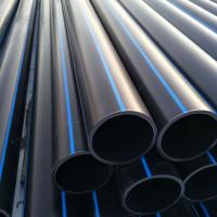China PE Water Supply Pipe 1.6MPa 6m Irrigation Drainage Straight Pipe HDPE PE100 for sale