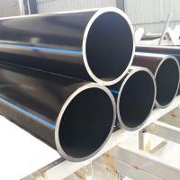 China HDPE Water Supply Pipe 20mm to 1600mm OD SDR9 SDR26 PN0.6MPa PN2.0MPa Black for sale