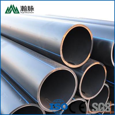 China Black HDPE Water Supply Pipe PN0.6-2.0MPa OD20-1600mm Safe Hygienic PE Pipe for sale