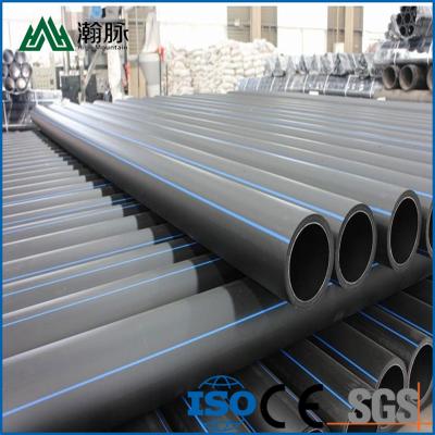 China Large Diameter HDPE Water Supply Pipe Customizable Directly Buried Black Plastic Pipe 20-1600mm OD for sale