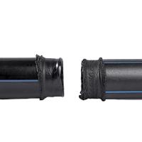 China PE100 HDPE Water Supply Pipe DN20-1600mm Black Blue Strip Corrosion Resistant for sale