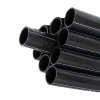 China HDPE Water Supply Pipe DN20-1600mm PE100 Corrosion Resistant Black Blue Strip for sale