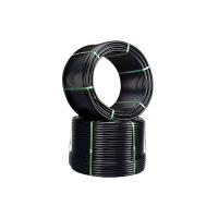 China Density Polyethylene Water Supply Pipes in Black or Blue Strip for sale