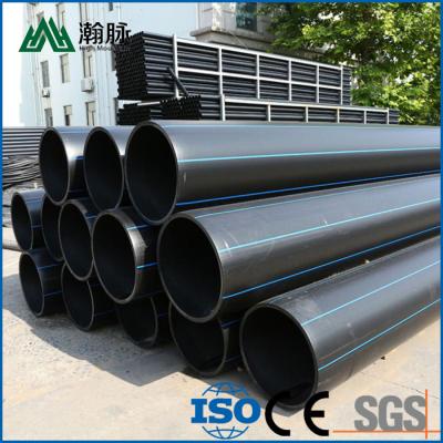 China ISO9001 HDPE Water Pipe DN16mm-1800mm Blue Black PE Pipe for Water Supply for sale