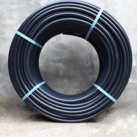 China 14001 Certified HDPE Water Supply Pipes with Blue Stripe for sale