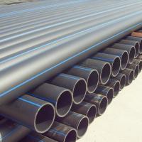 China PE HDPE Water Supply Pipe DN16-1800mm Custom Length Blue Black Strip ISO Certified for sale