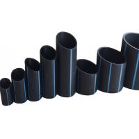 China HAIYANG HDPE Water Supply Pipe Blue Strip 2.3mm-117.6mm Thickness Corrosion Resistant for sale